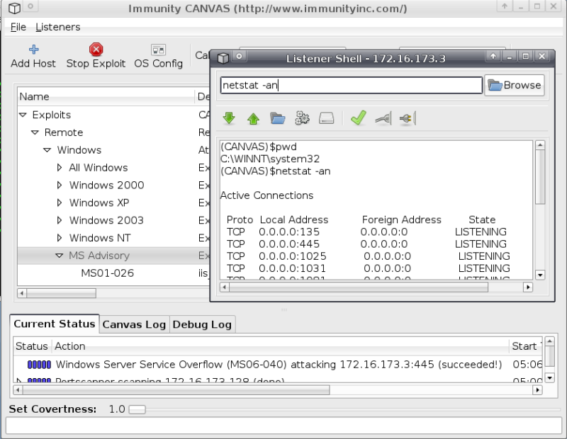 Immunity Canvas - خرید Immunity Canvas - شرکت امن پردازان سورنا